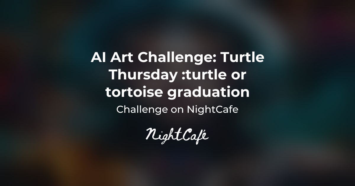 Challenge Results for Turtle Thursday :turtle or tortoise graduation ...
