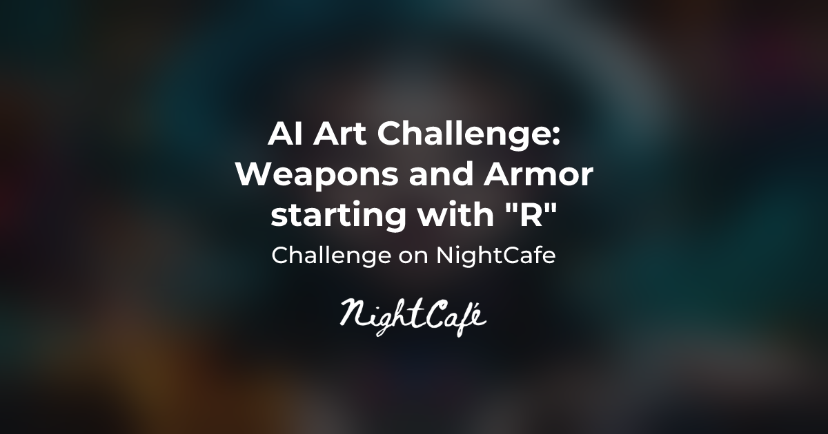 Challenge Results for Weapons and Armor starting with "R" - NightCafe